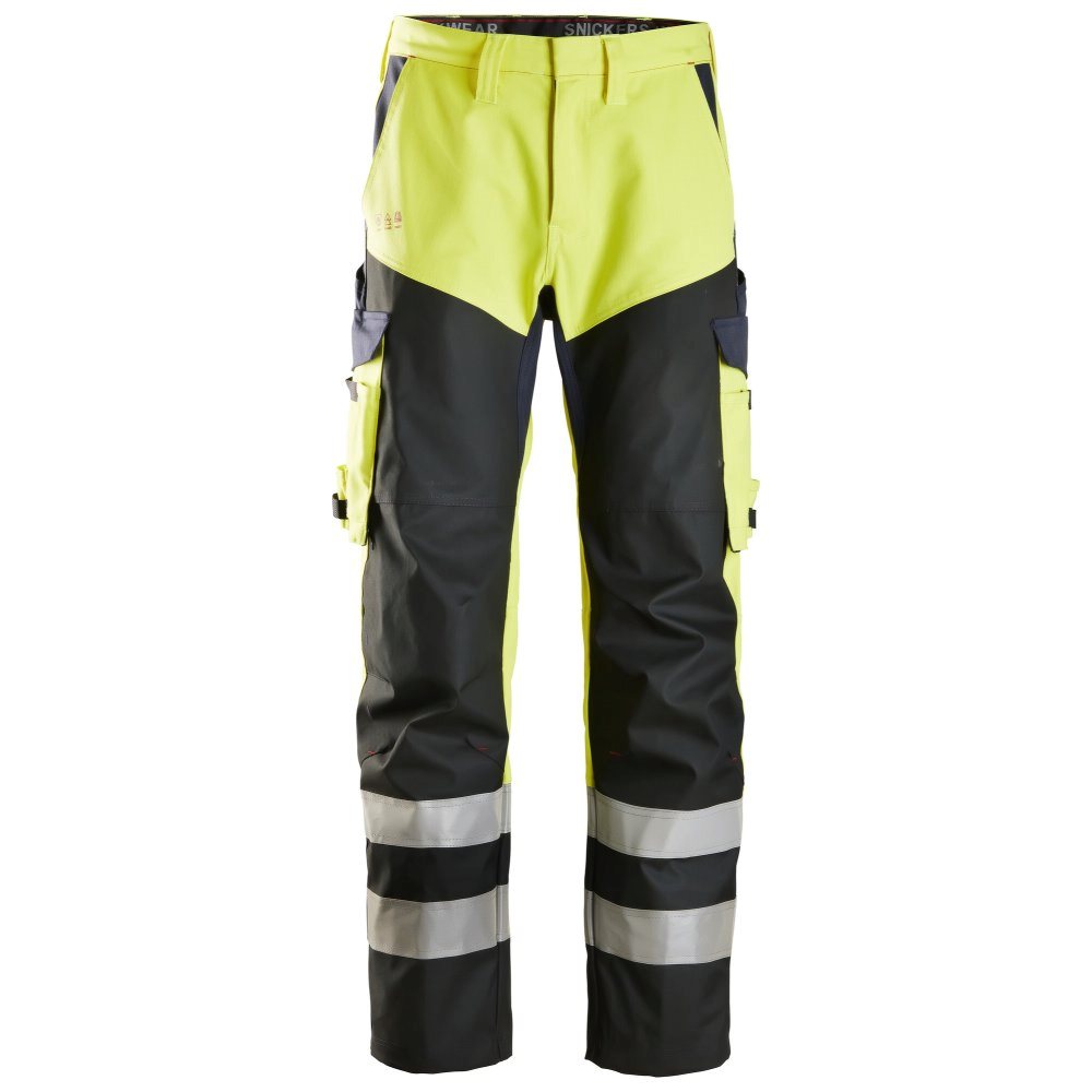 Snickers Protecwork Broek Versterkt High-Vis Cl.1 6365 ...