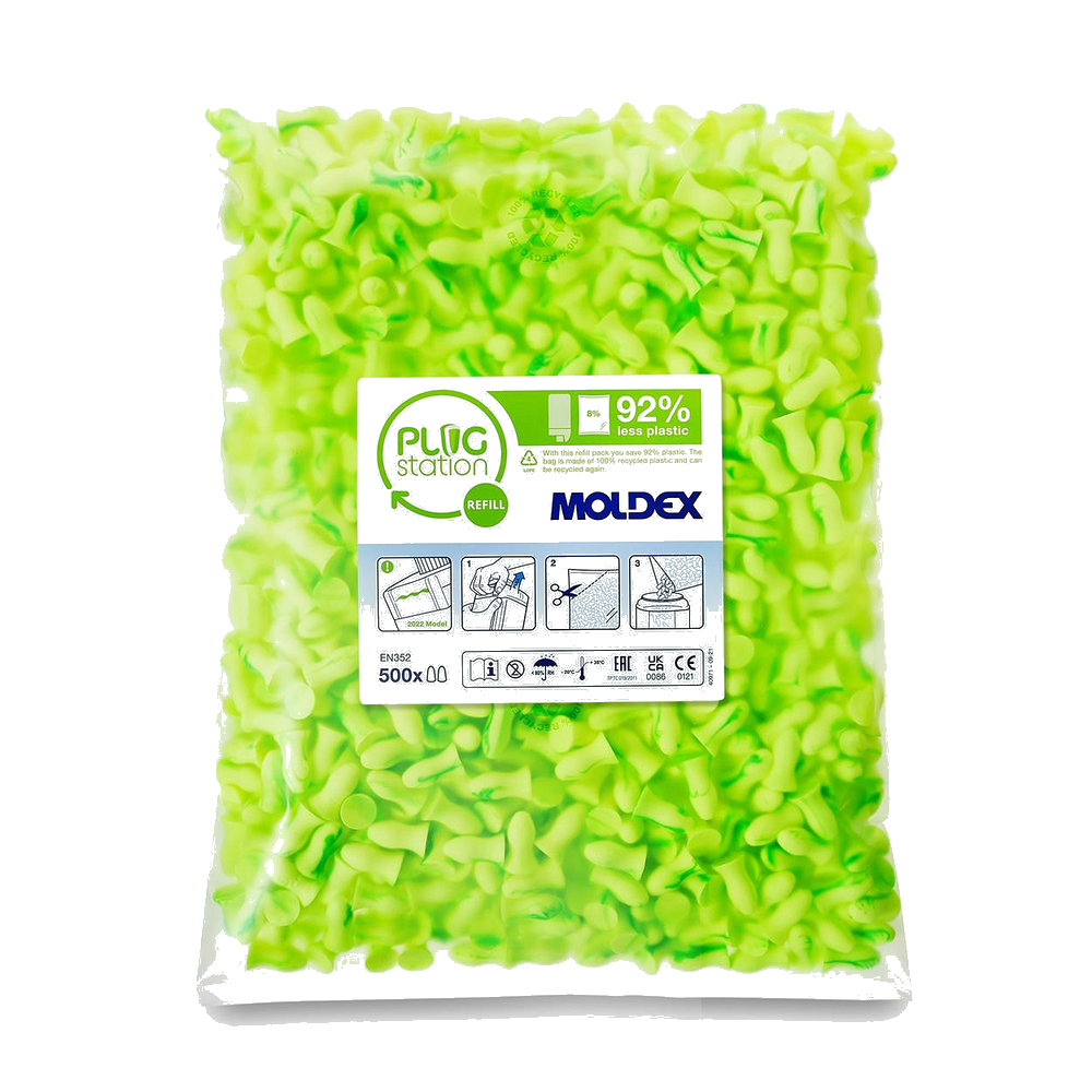 Moldex Contours 746001 PlugStation refill 500 pairs 35 dB(A) size M ...